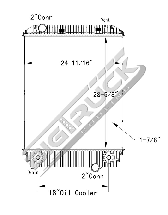 Big Truck Cooling - Buy Now! Freightliner Radiator 0437194P