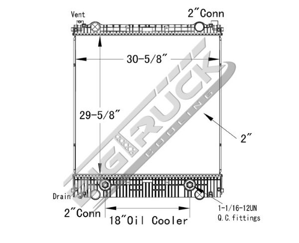 Big Truck Cooling - Buy Now! Freightliner Radiator 0437239P
