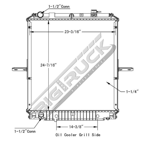 Big Truck Cooling - Buy Now! Isuzu Radiator 0437413P
