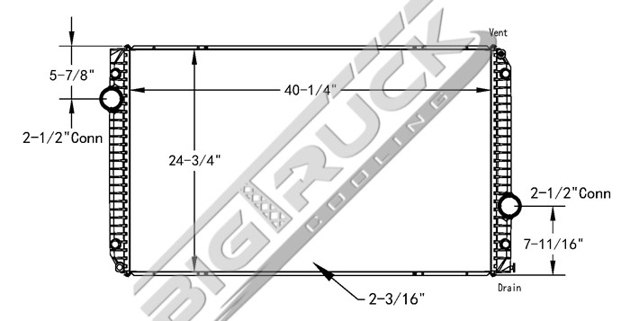 Big Truck Cooling - Buy Now! International Navistar Radiator 0437469P
