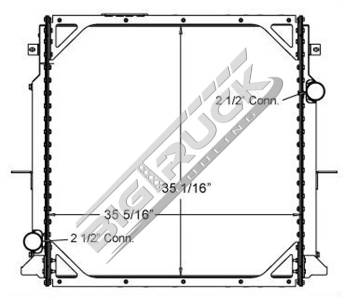 Big Truck Cooling - Buy Now! Prevost Radiator 0437484