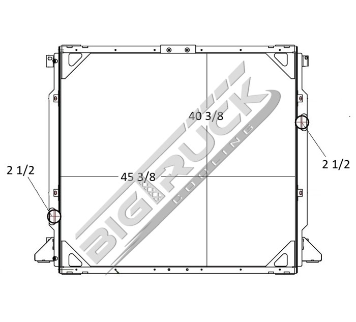 Big Truck Cooling - Buy Now! Prevost Radiator 0437485