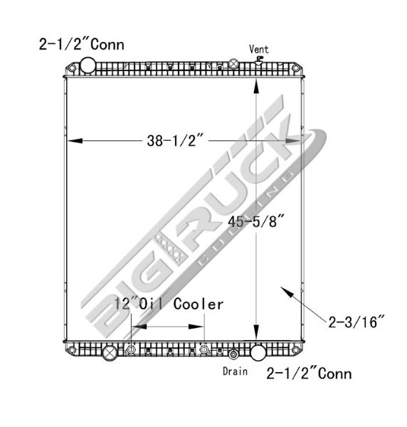 Big Truck Cooling - Buy Now! Freightliner Radiator 0437490P