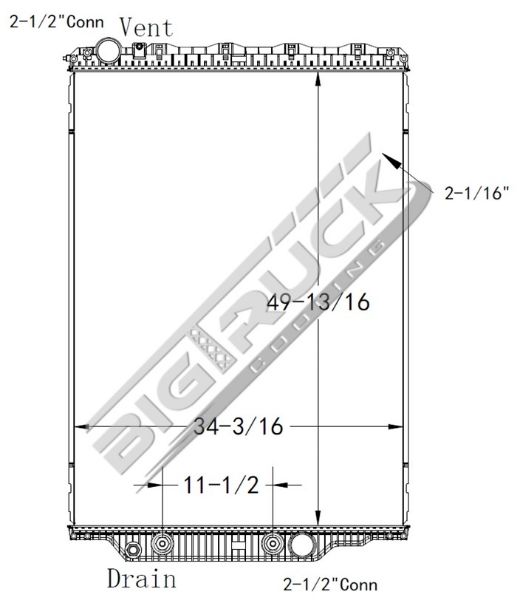 Big Truck Cooling - Buy Now! Mack Radiator 0437493P