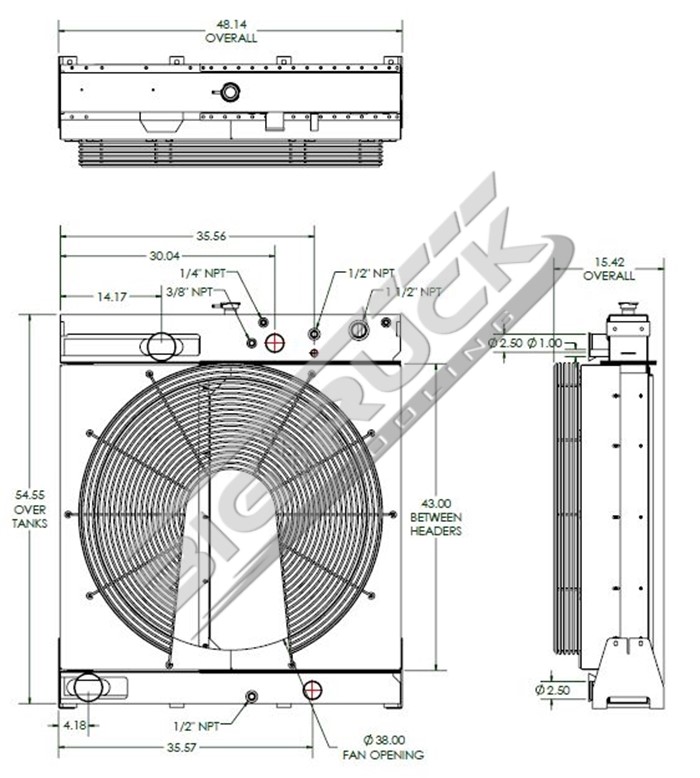 Big Truck Cooling - Buy Now! Detroit Diesel Radiator 0437975PKG